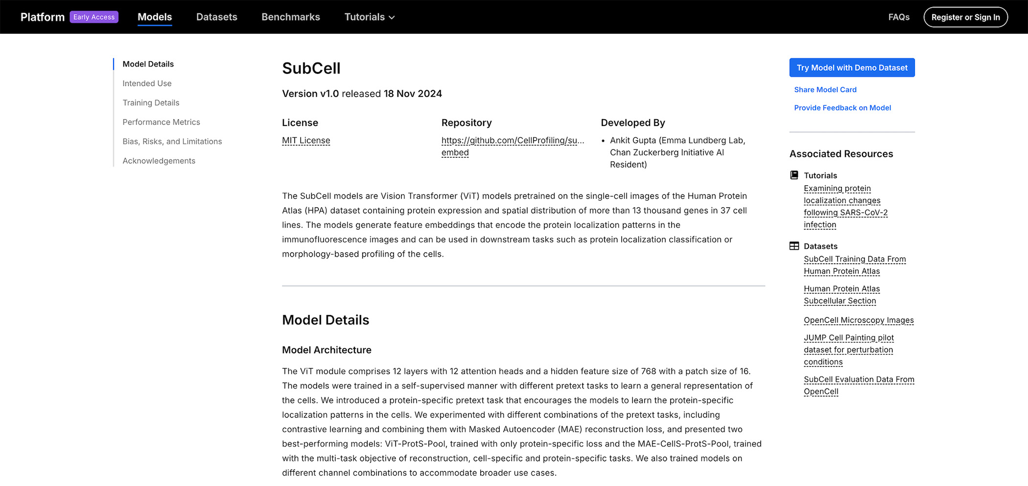 Introducing Early Access to the CZI AI Cell Models Platform